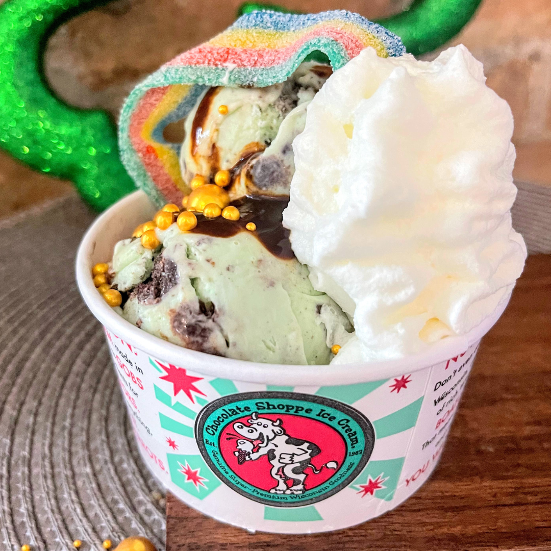 Pot O’ Gold Sundae – Chocolate Shoppe Ice Cream